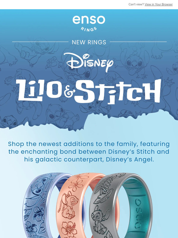 Enso Rings: NEW Disney Lilo & Stitch rings 🌊🌺 | Milled