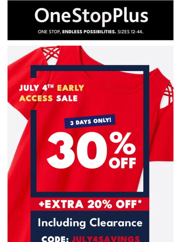 One Stop Plus: July 4th VIP Early Access: Save ahead of the crowd | Milled