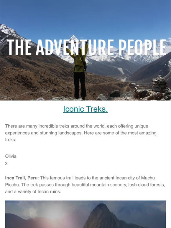 The Adventure People: The most iconic trek in the world? 👣 | Milled