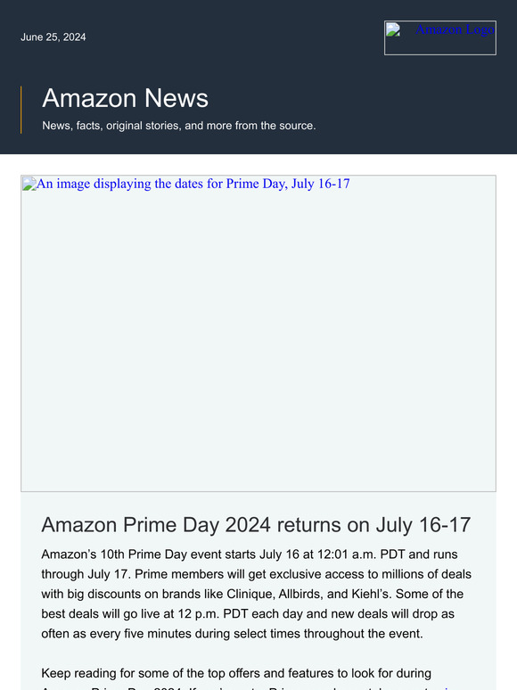 Amazon: Get ready for Amazon Prime Day 2024 on July 16 and 17! | Milled