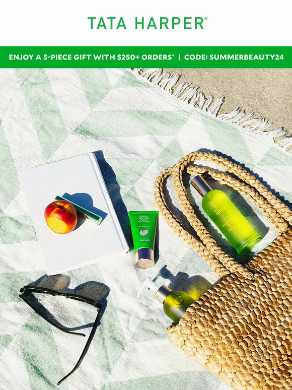 Tata Harper: A Peek Inside Tata’s Beach Bag ☀️ | Milled