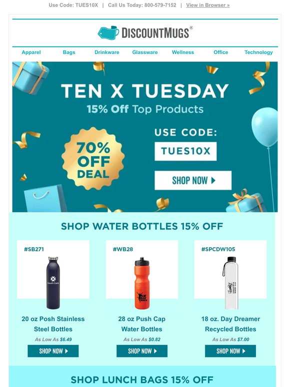 DiscountMugs: Ten Deals (10x) Tuesday | Plus: One Epic 70% Off Deal ...