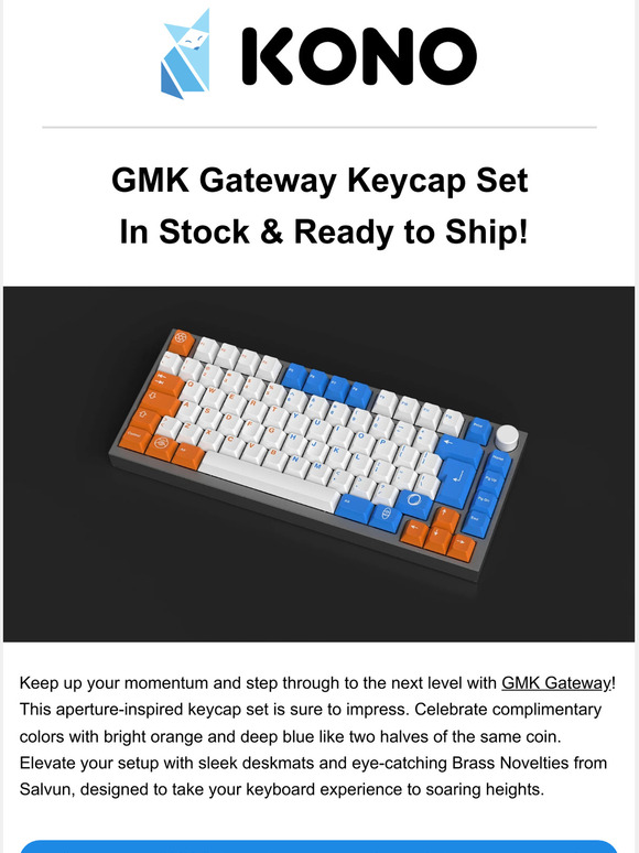 Kono Store: GMK Gateway Keycap Set: In Stock & Ready to Ship! | Milled