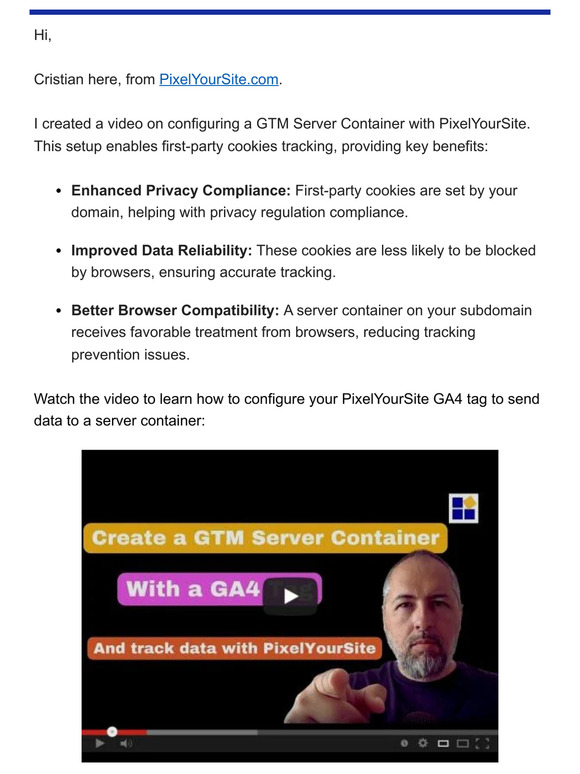 PixelYourSite: First-Party Tracking with GTM Server Container | Milled