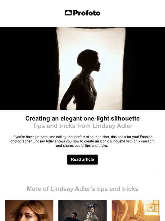 Profoto: How to create an iconic one-light silhouette | Milled