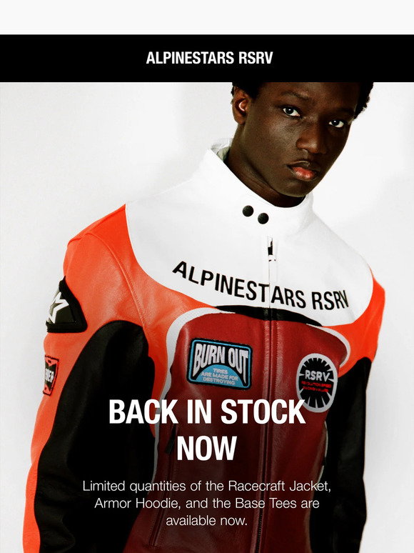 Alpinestars: Alpinestars RSRV Capsule is now RESTOCKED | Milled