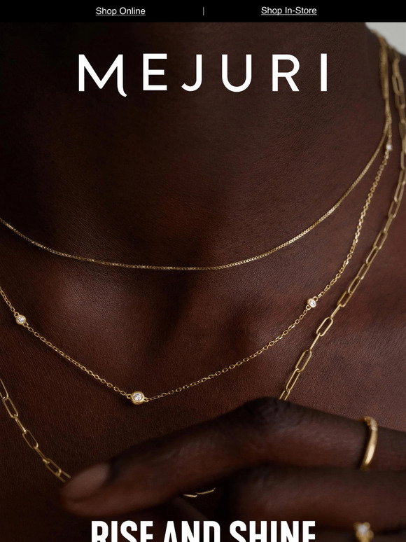 Mejuri: New In: Multi Station Round Diamond Necklace | Milled