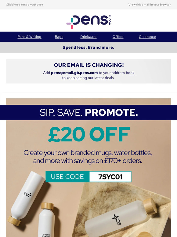 National Pen: Sip & Save with Custom Drinkware—On SALE Now! | Milled