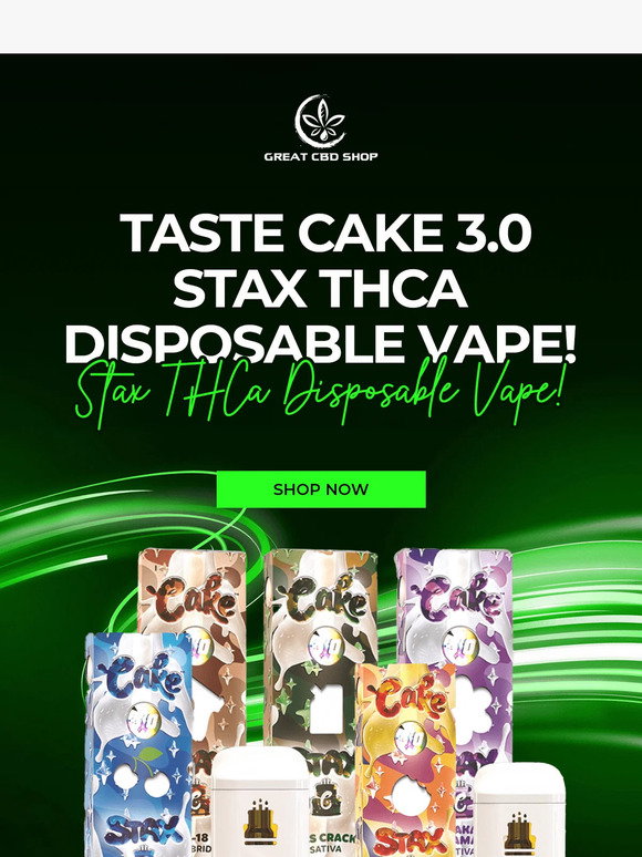 Great CBD Shop: 🔥 Dive into Cake 3.0 Stax THCa Disposable Vape ...