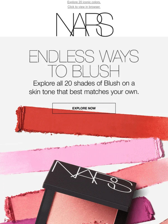 NARS Email Newsletters: Shop Sales, Discounts, and Coupon Codes