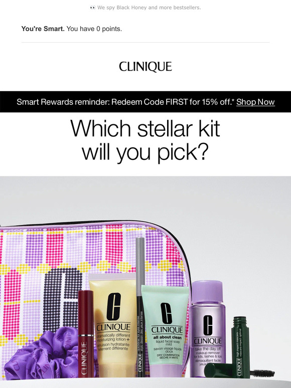 Clinique: Which kit will you pick? Free Superstar Kit with $60 purchase ...