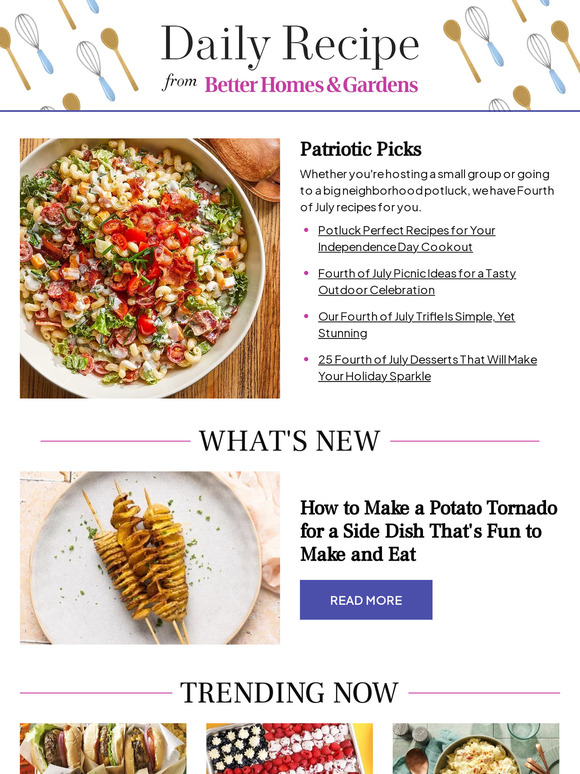 Better Homes and Gardens: Potluck Perfect Recipes for Your Independence ...