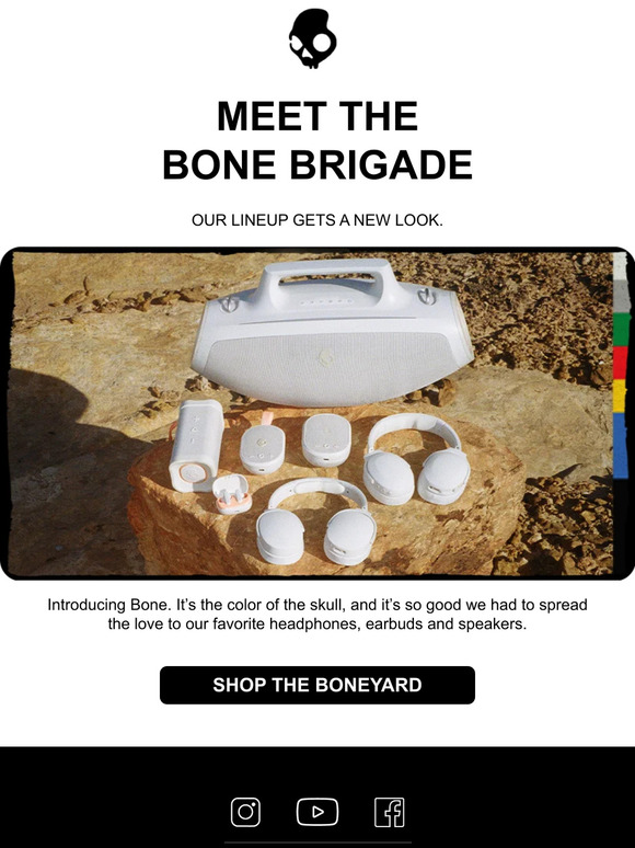 Skullcandy: Check out our new look: Bone. | Milled