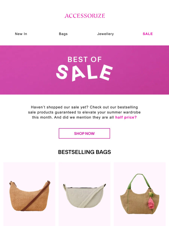 Accessorize: Best of Sale: 50% Off | Milled