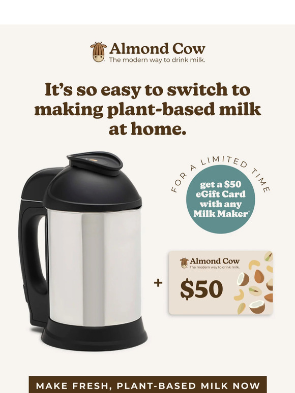 Almond Cow: 🥛 Milk Madness! Last Days to Grab $50 with Almond Cow! | Milled