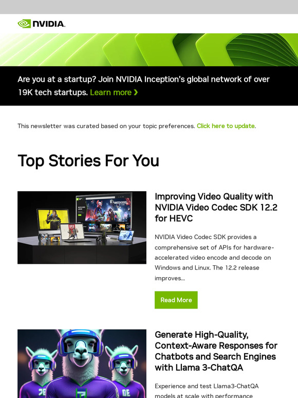 Nvidia: Your Personalized Developer News from NVIDIA | Milled
