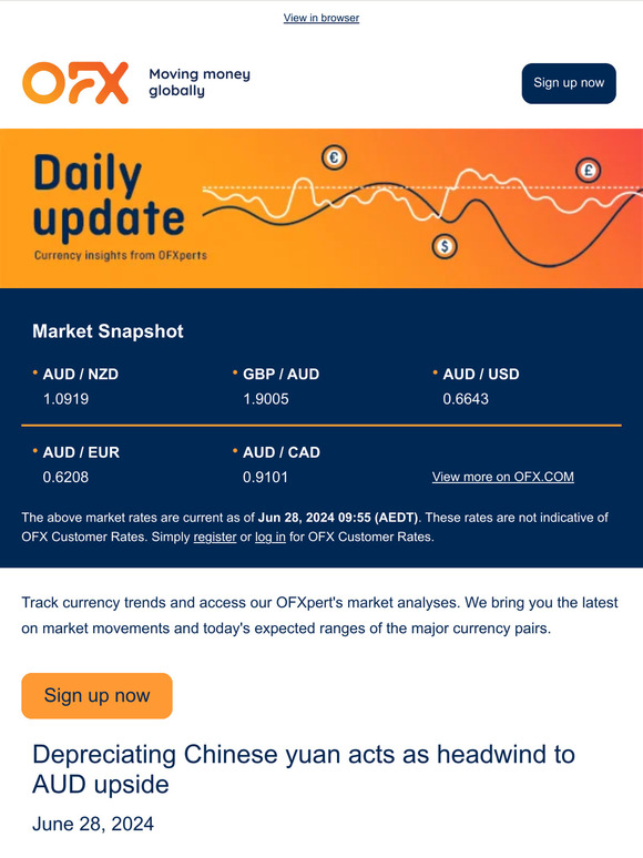 OFX: Depreciating Chinese yuan acts as headwind to AUD upside | Milled
