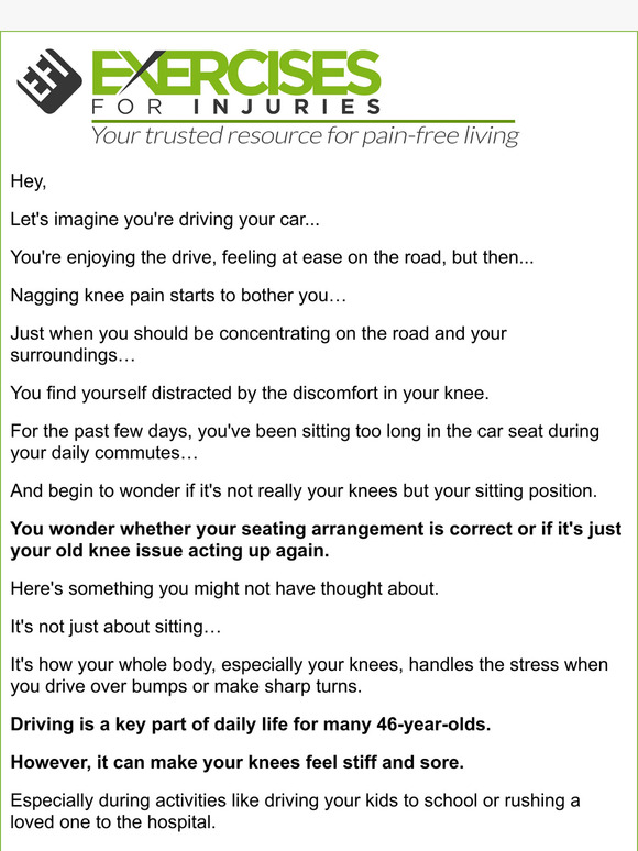 Exercises For Injuries: Driving Against Pain: How to Win the Battle ...