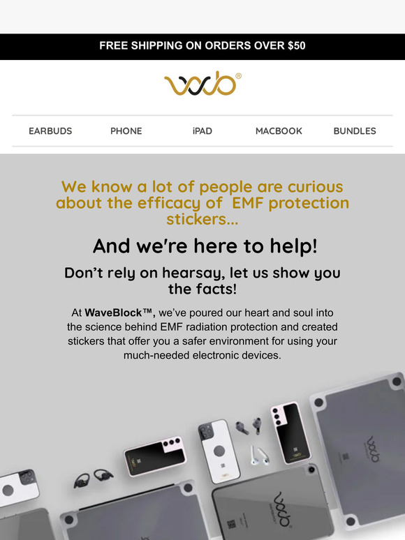 WaveBlock: EMF Protection Stickers Really Do Work! And Here are the FACTS… | Milled