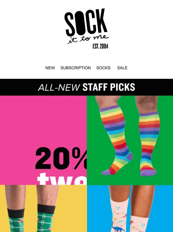 Sock It To Me: Erin's Sole-Mates: 20% Off 20 Favorite Socks! | Milled