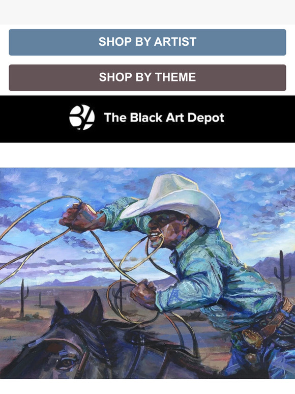 The Black Art Depot: 🤠Discover Black Cowboy Art – Saddle Up Today! | Milled