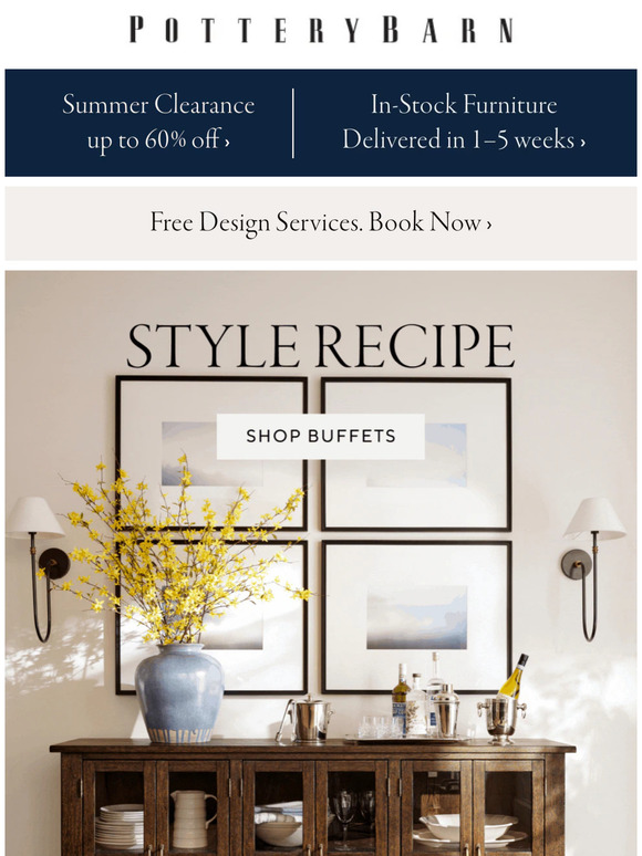 Pottery Barn Email Newsletters: Shop Sales, Discounts, and Coupon Codes