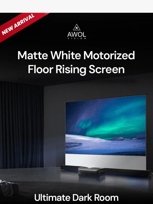 AWOL Vision: New Release -- AWOL Vision Matte White Motorized Floor ...