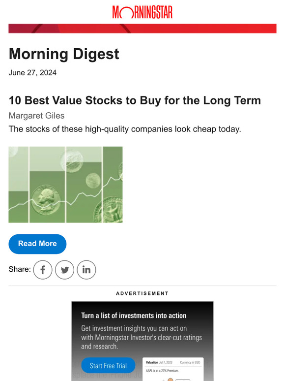 Morningstar: 10 Best Value Stocks to Buy for the Long Term | Milled