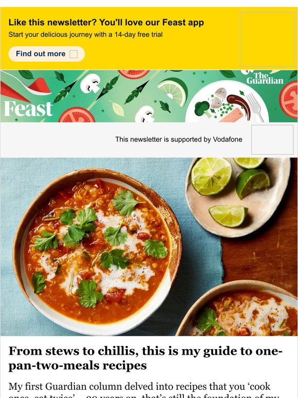 The Guardian: Cook once, eat twice | The Guardian | Milled