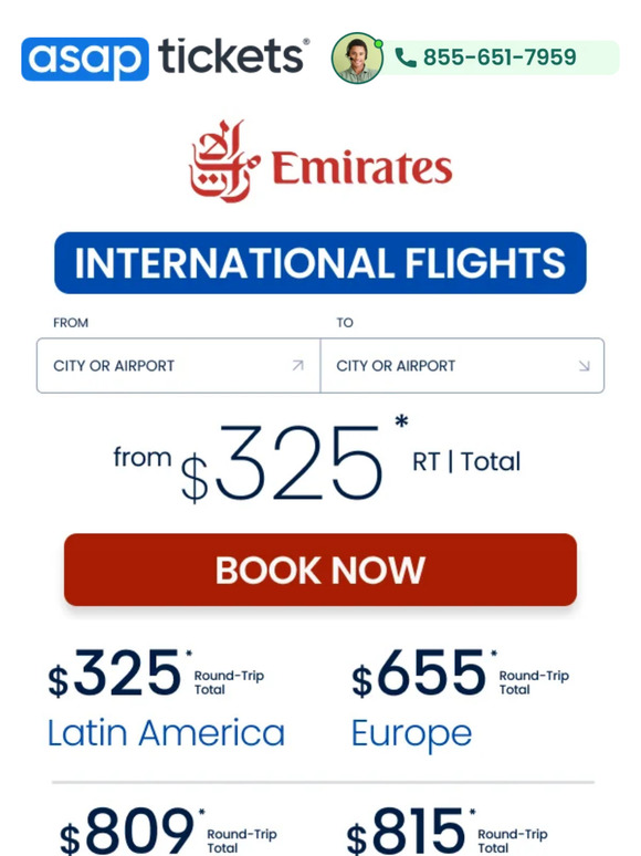 ASAP Tickets: End of Month Sale: Fly Worldwide with Emirates (fares ...