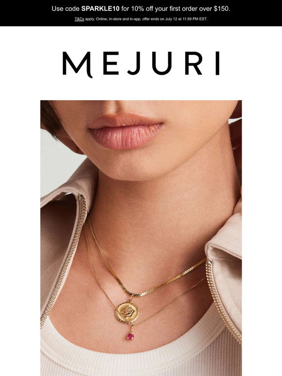 Mejuri Email Newsletters: Shop Sales, Discounts, and Coupon Codes