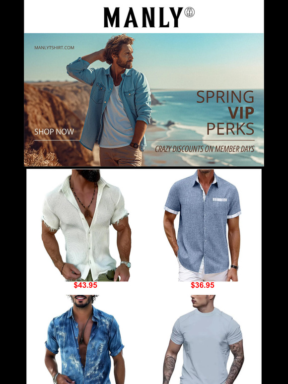 Manly: Dress to Impress: Exclusive Offers for Our Members | Milled