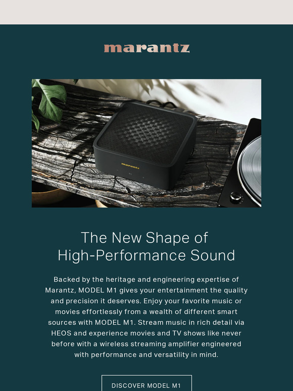 Marantz: The New Shape of High-Performance Sound | Milled