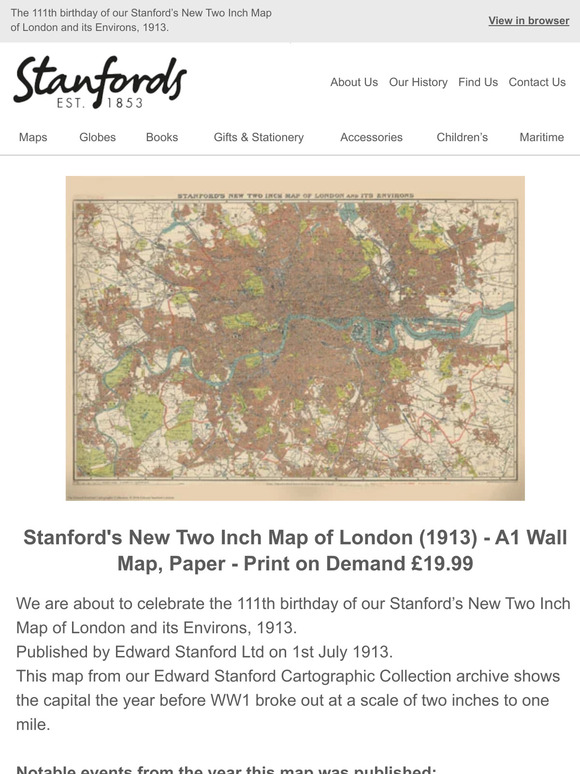 Stanfords: 10 Maps we are Talking about | Milled