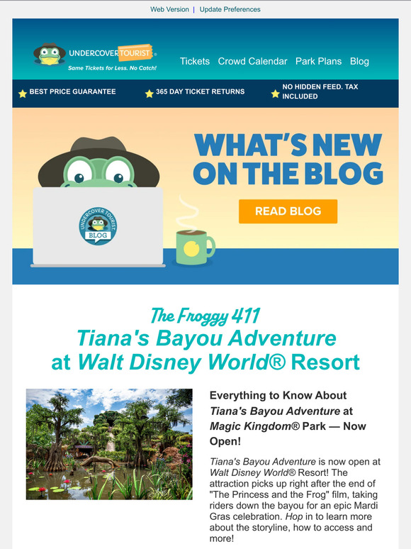 Undercover Tourist: Drop on In! Tiana's Bayou Adventure Is Now Open ...
