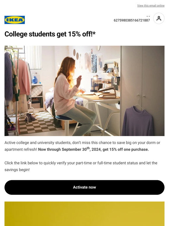 IKEA: Verify your student status now & save on dorm essentials! 🛏️🎓 ...
