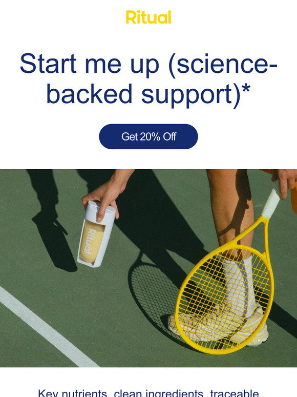 Ritual Email Newsletters: Shop Sales, Discounts, and Coupon Codes