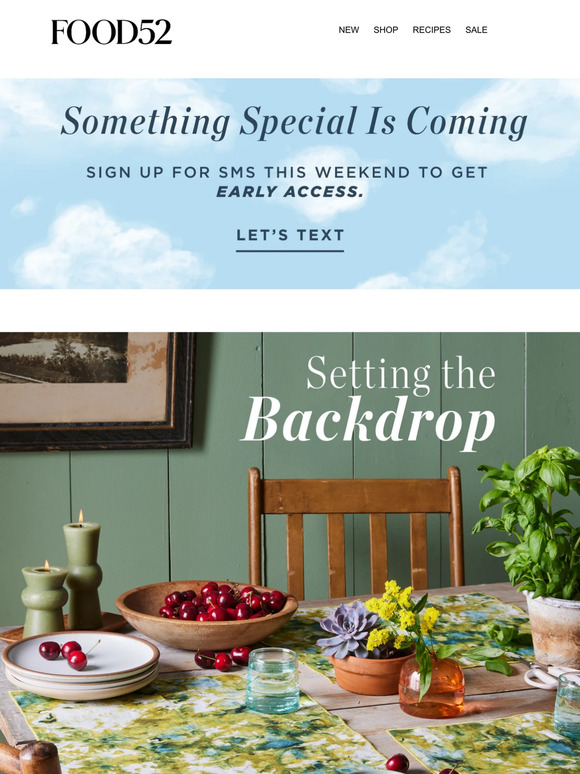 Food52 Email Newsletters: Shop Sales, Discounts, and Coupon Codes