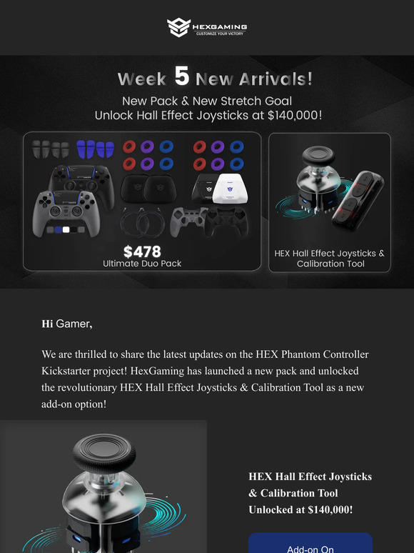 HEXGAMING: Unlock Ultimate Precision: HEX Hall Effect Joysticks for ...