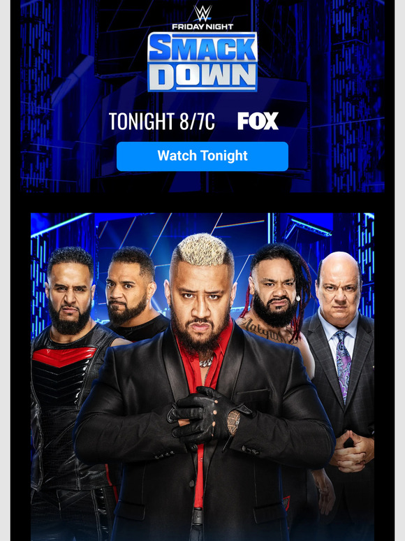 WWE Shop: SmackDown Preview: The Bloodline Acknowledgement Ceremony ...