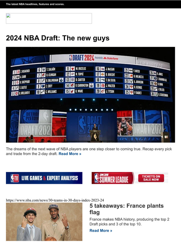 NBA Store: 2024 NBA Draft: History In The Making 🔥 | Milled