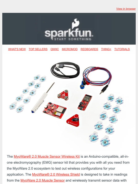 SparkFun: Explore Wireless EMG Tech & More with SparkFun! | Milled