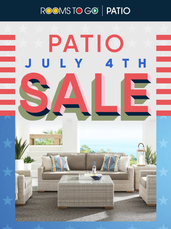 Rooms To Go: Cue the fireworks for July 4th Sale savings! | Milled