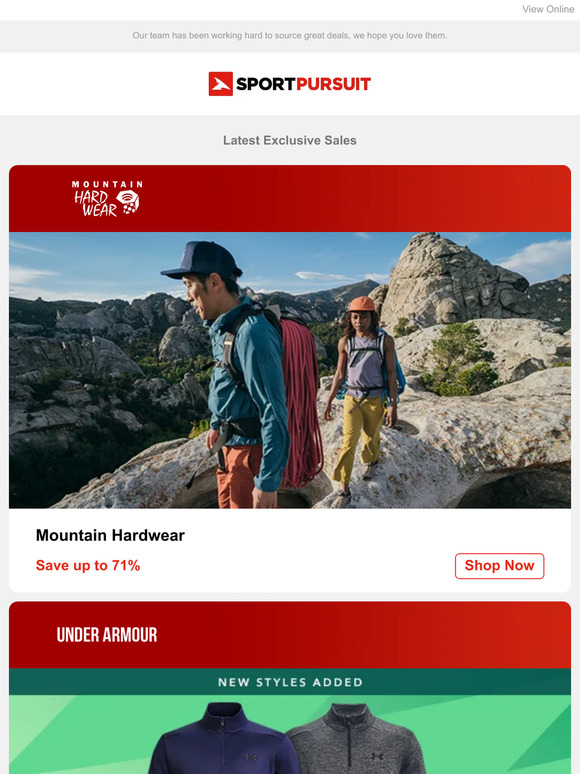 SportPursuit: Mountain Hardwear | Under Armour - New Products ...