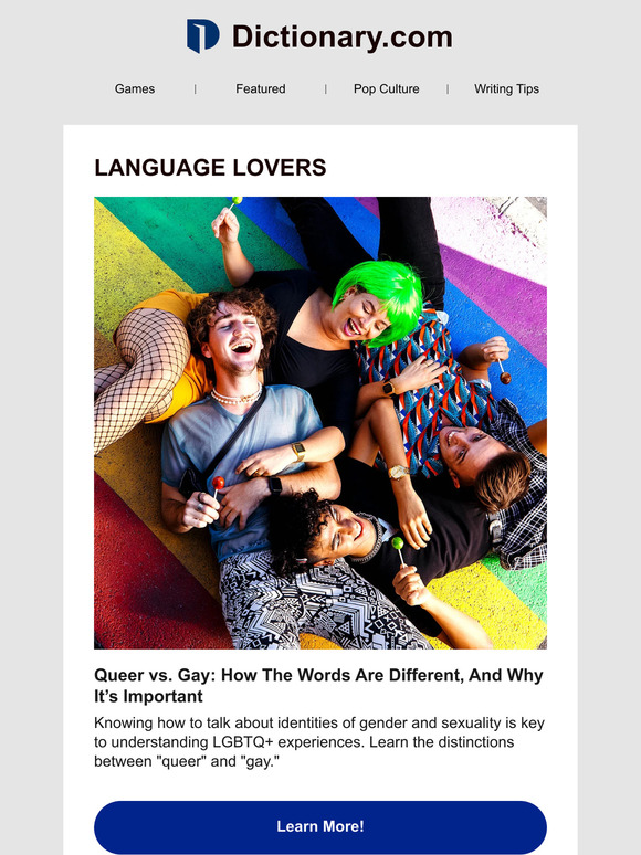 Dictionary.com: 🌈 Queer vs. Gay: What's the Difference? | Milled