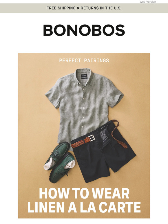 Bonobos Email Newsletters: Shop Sales, Discounts, and Coupon Codes