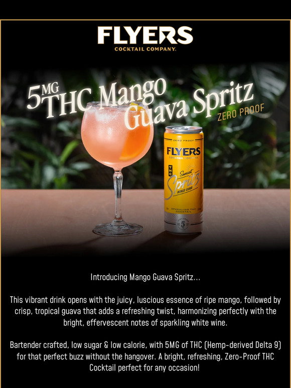 Flyers Cocktail Co: Introducing Mango Guava Spritz 🥭 | Milled
