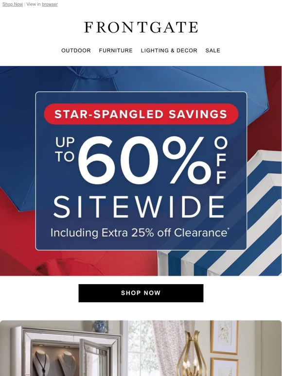 Frontgate: Star-spangled Savings: Up to 60% off sitewide, including ...