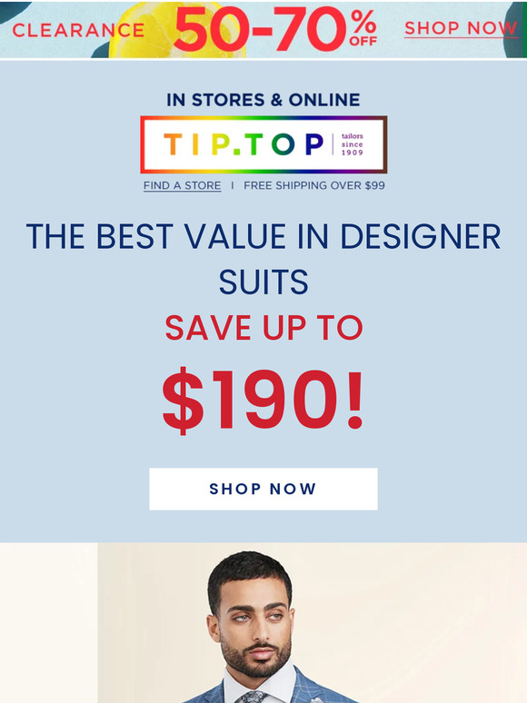 Tip Top Tailors: The Best Brands, At An Unbeatable Price | Milled