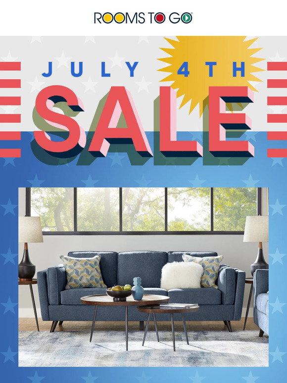 Rooms To Go: Wow-worthy offers on July 4th Sale furniture! | Milled